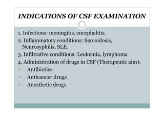 Cerebrospinal fluid sample collection | PDF