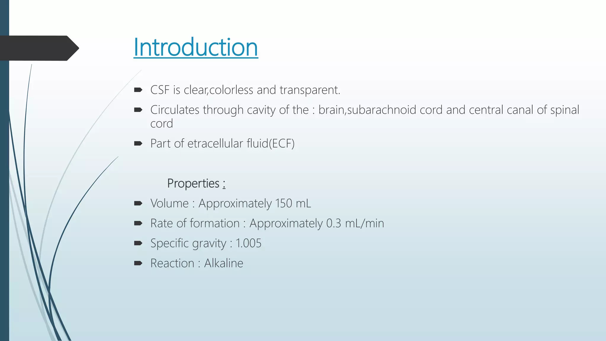 Cerebrospinal fluid analysis(Neurology) | PPT