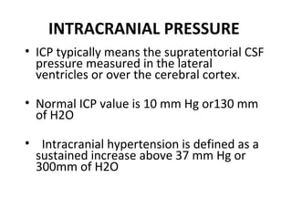 Cerebrospinal fluid and intracranial pressure | PPT