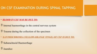CEREBROSPINAL FLUID PHYSIOLOGY AND PATHOLOGY | PPTX