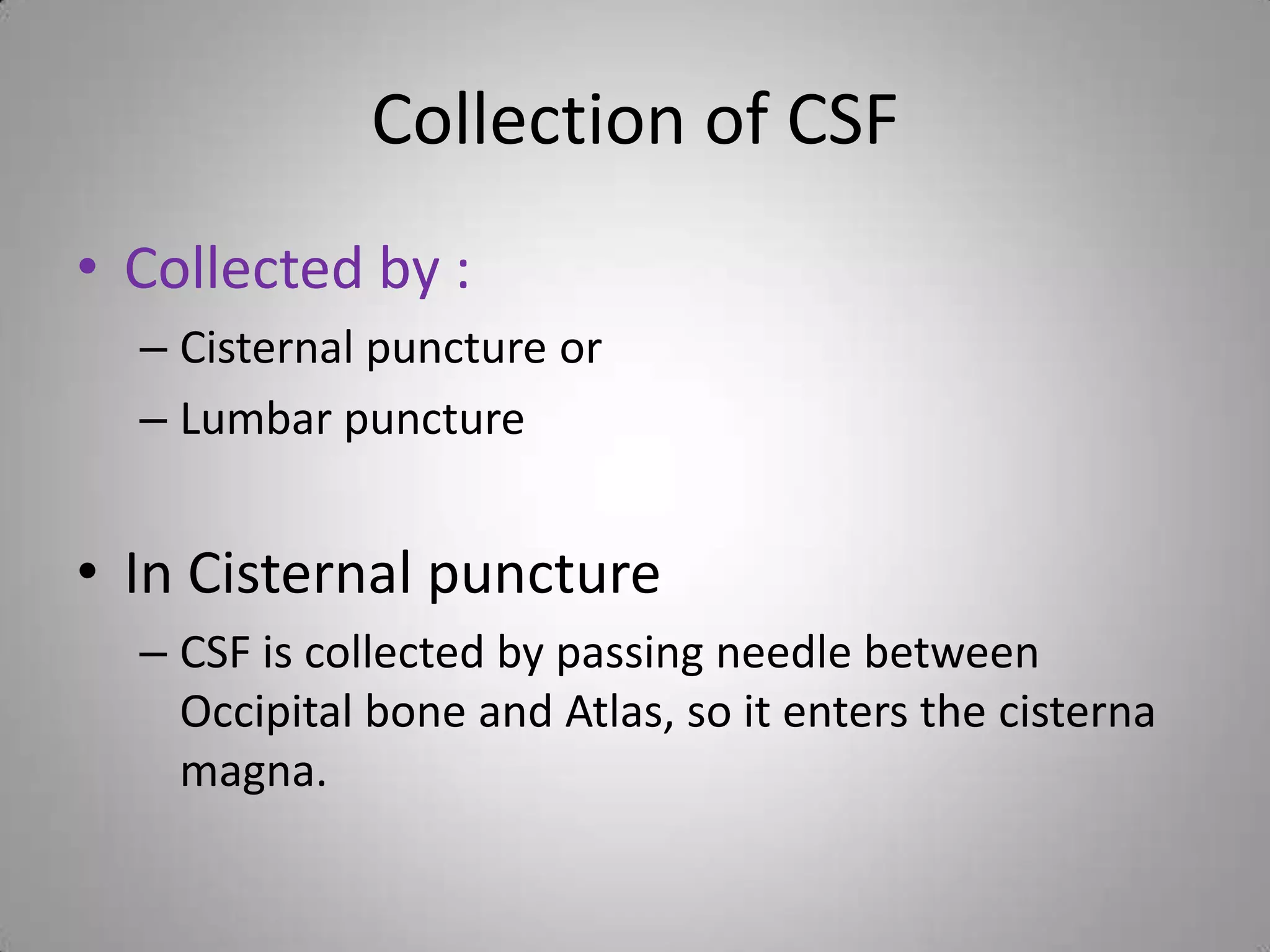 Cerebrospinal fluid(csf) | PPTX