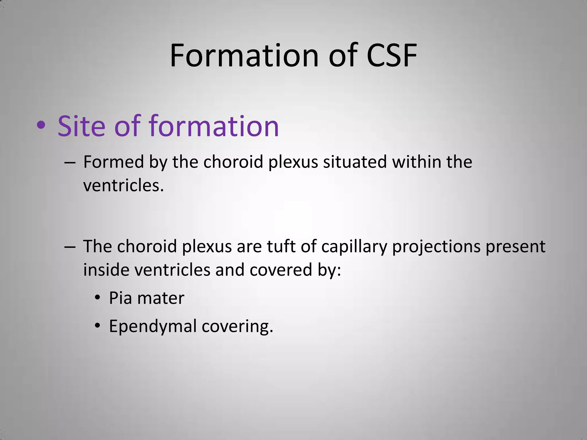 Cerebrospinal fluid(csf) | PPTX