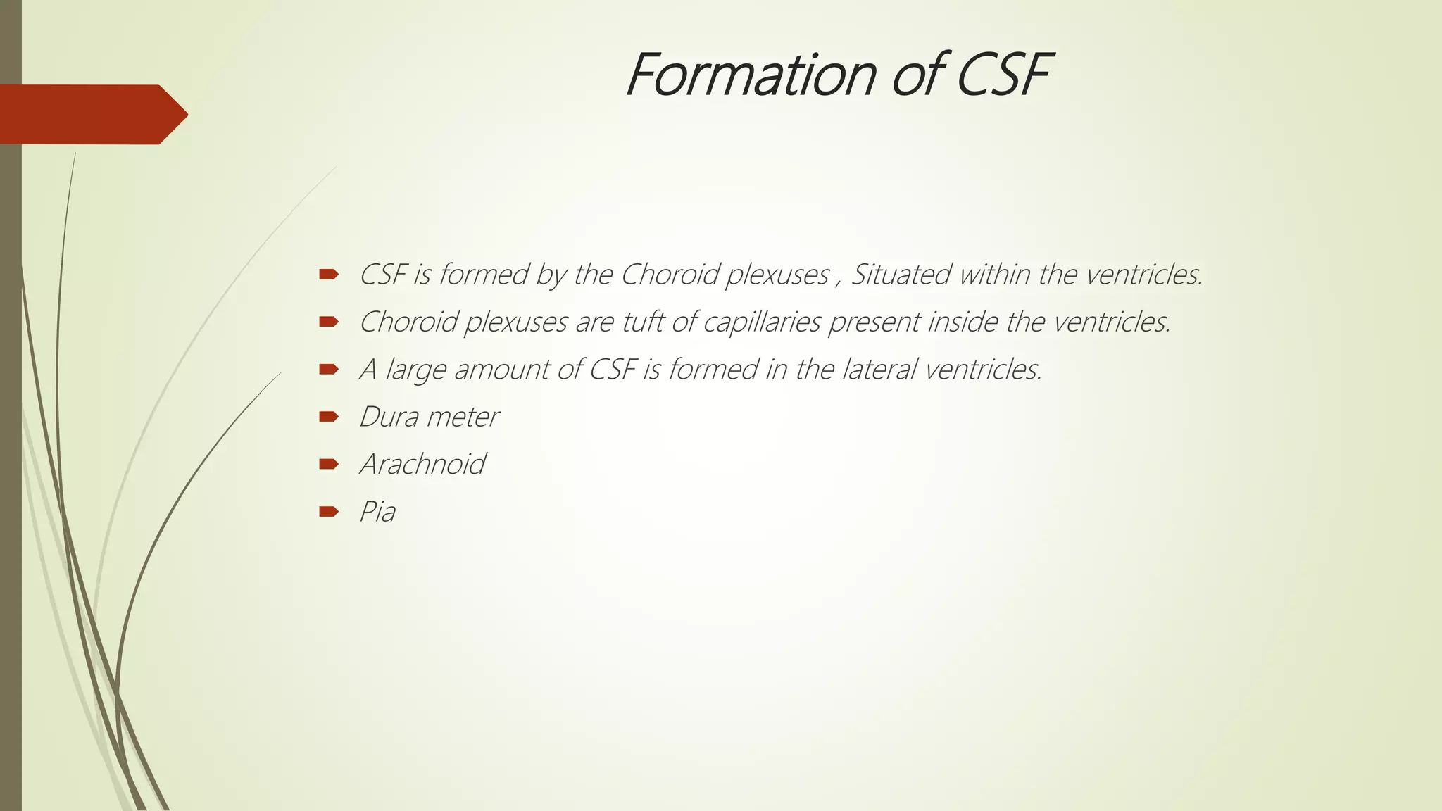Cerebrospinal fluid (csf) | PPTX
