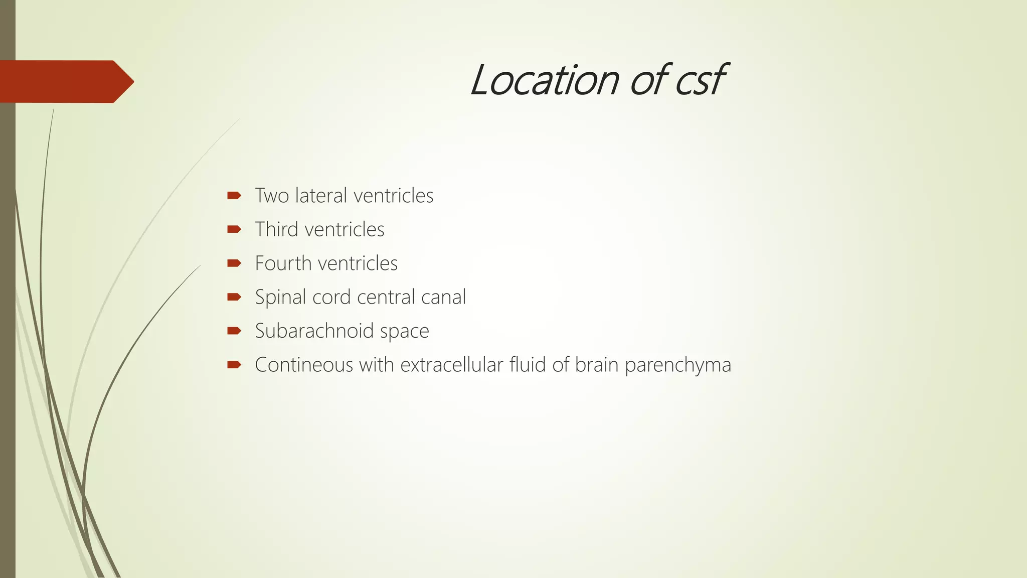 Cerebrospinal fluid (csf) | PPTX
