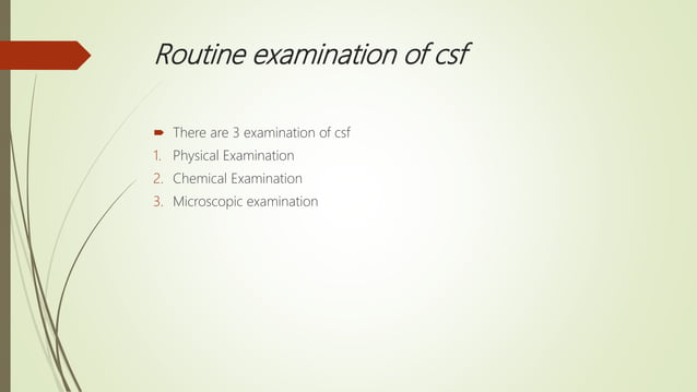 Cerebrospinal fluid (csf) | PPTX