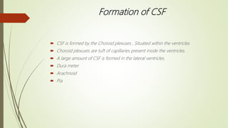 Cerebrospinal fluid (csf) | PPTX