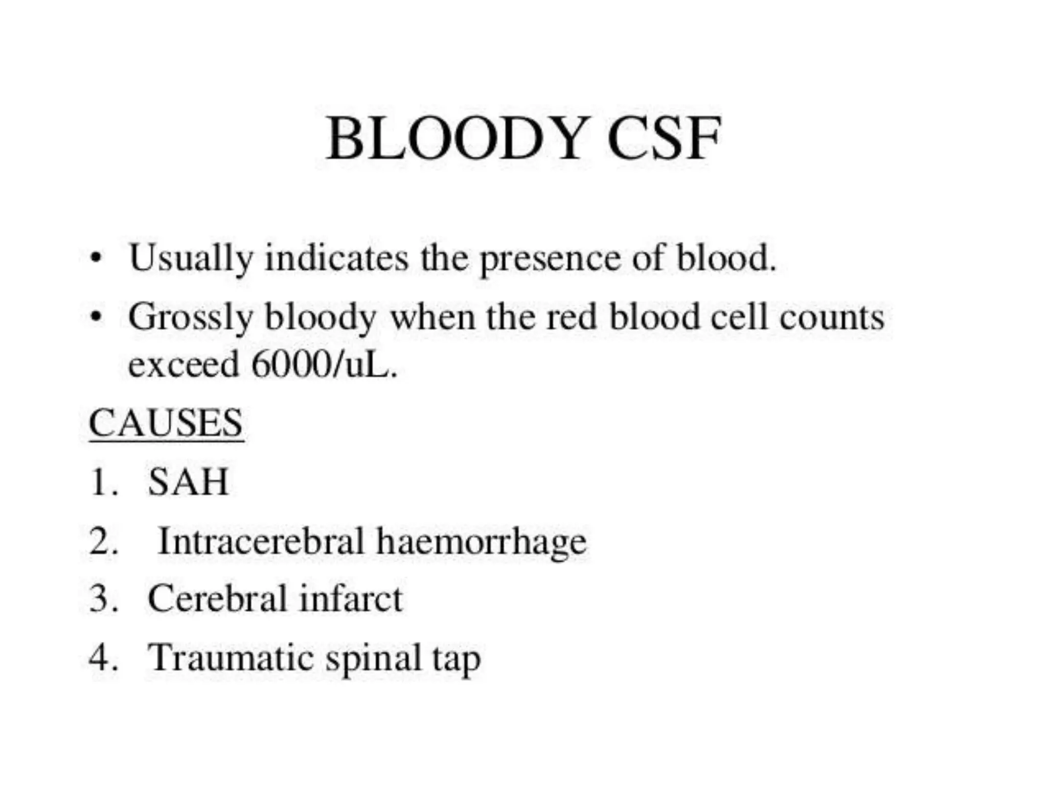 Cerebrospinal fluid (csf) examination under microscope | PPTX