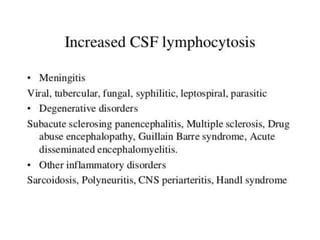 Cerebrospinal fluid (csf) examination under microscope | PPTX