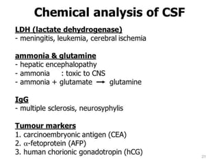 Cerebrospinal fluid (csf) examination under microscope | PPTX