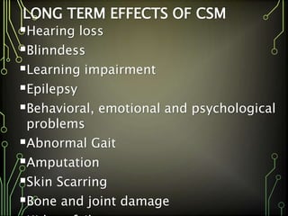 Cerebrospinal meningitis | PPTX