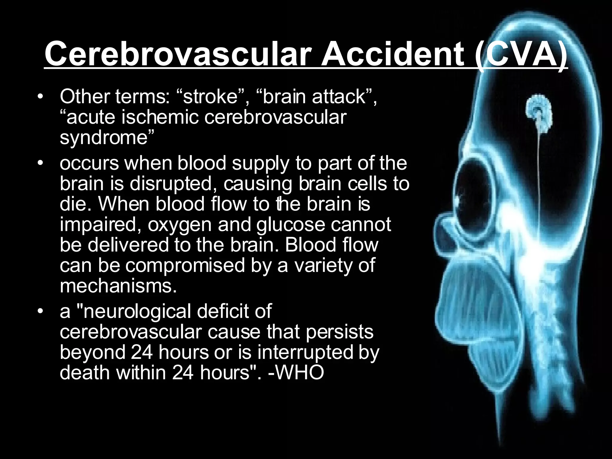 Cerebrovascular Accident (CVA) | PPT