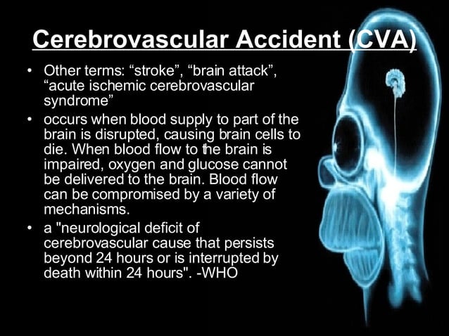 Cerebrovascular Accident (CVA) | PPT