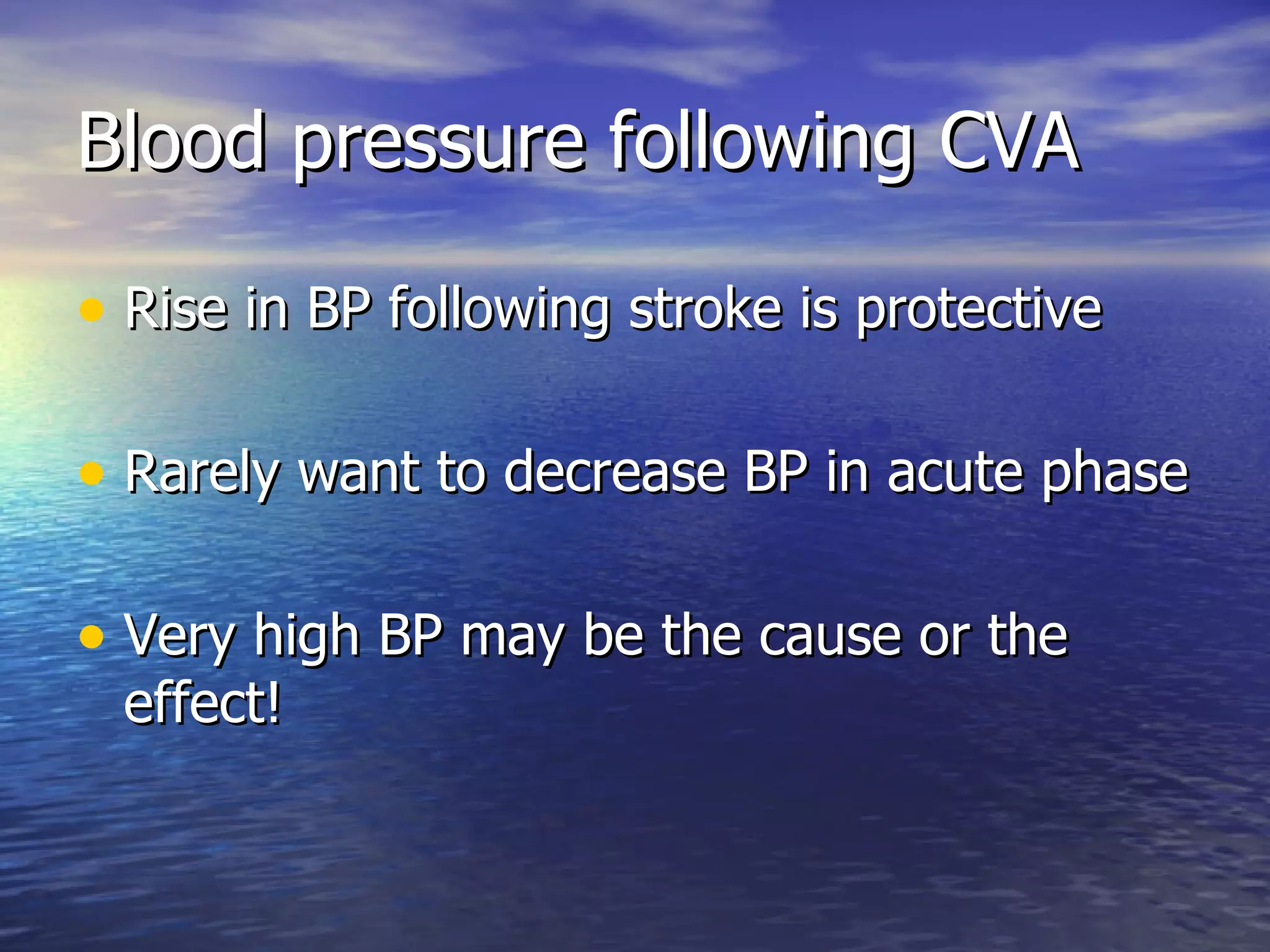 Cerebrovascular disease (CVA / Stroke) | PPT