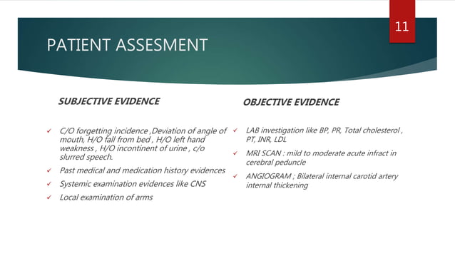 Case presentation on Cerebrovascular accident (Stroke) | PPTX | Brain and Nervous System ...
