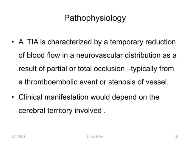 Cerebrovascular Accident &TIA.pptx