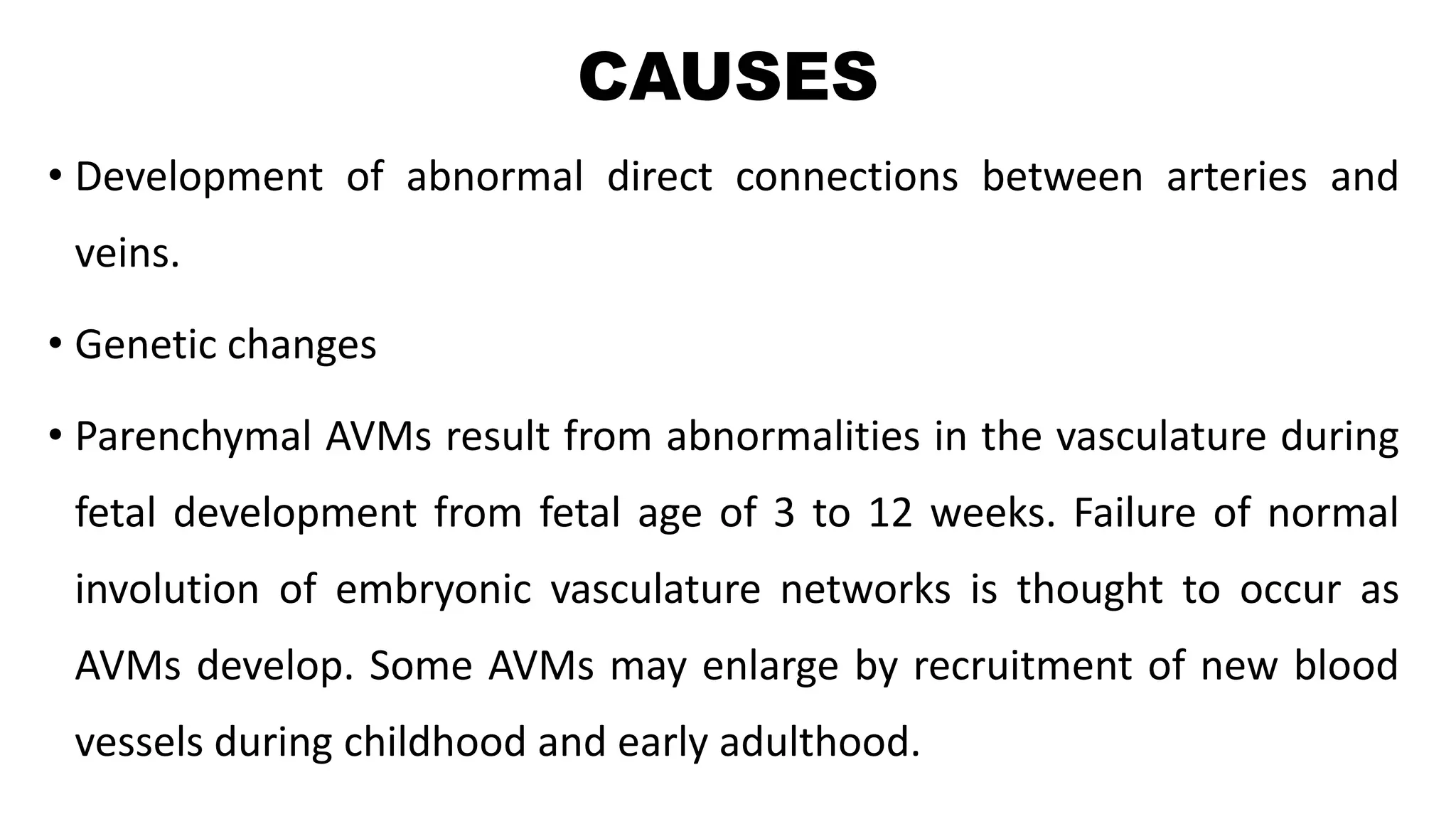 Cerebro vascular anomalies | PPTX