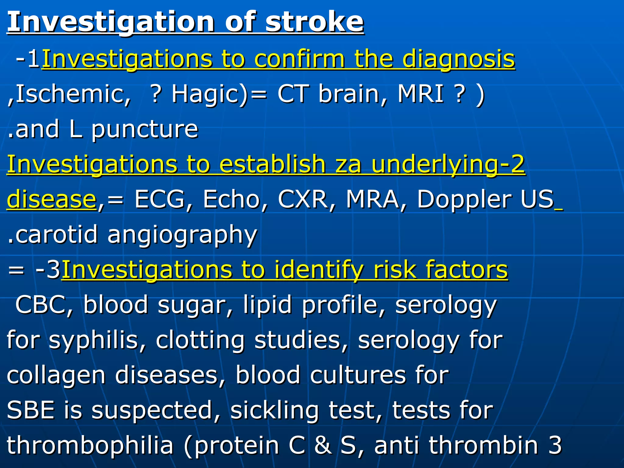 Cerebrovascular Disease | PPT