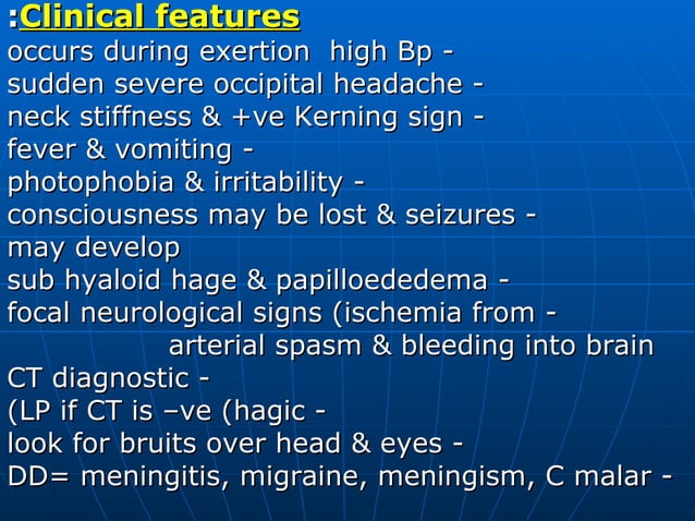 Cerebrovascular Disease | PPT