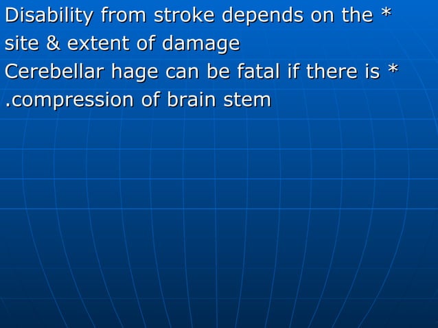Cerebrovascular Disease Ppt
