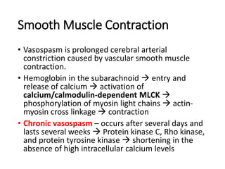 Cerebrovascular Vasospasm - Etiopathogenesis and Management | PPTX