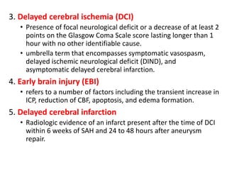 Cerebrovascular Vasospasm - Etiopathogenesis and Management | PPTX