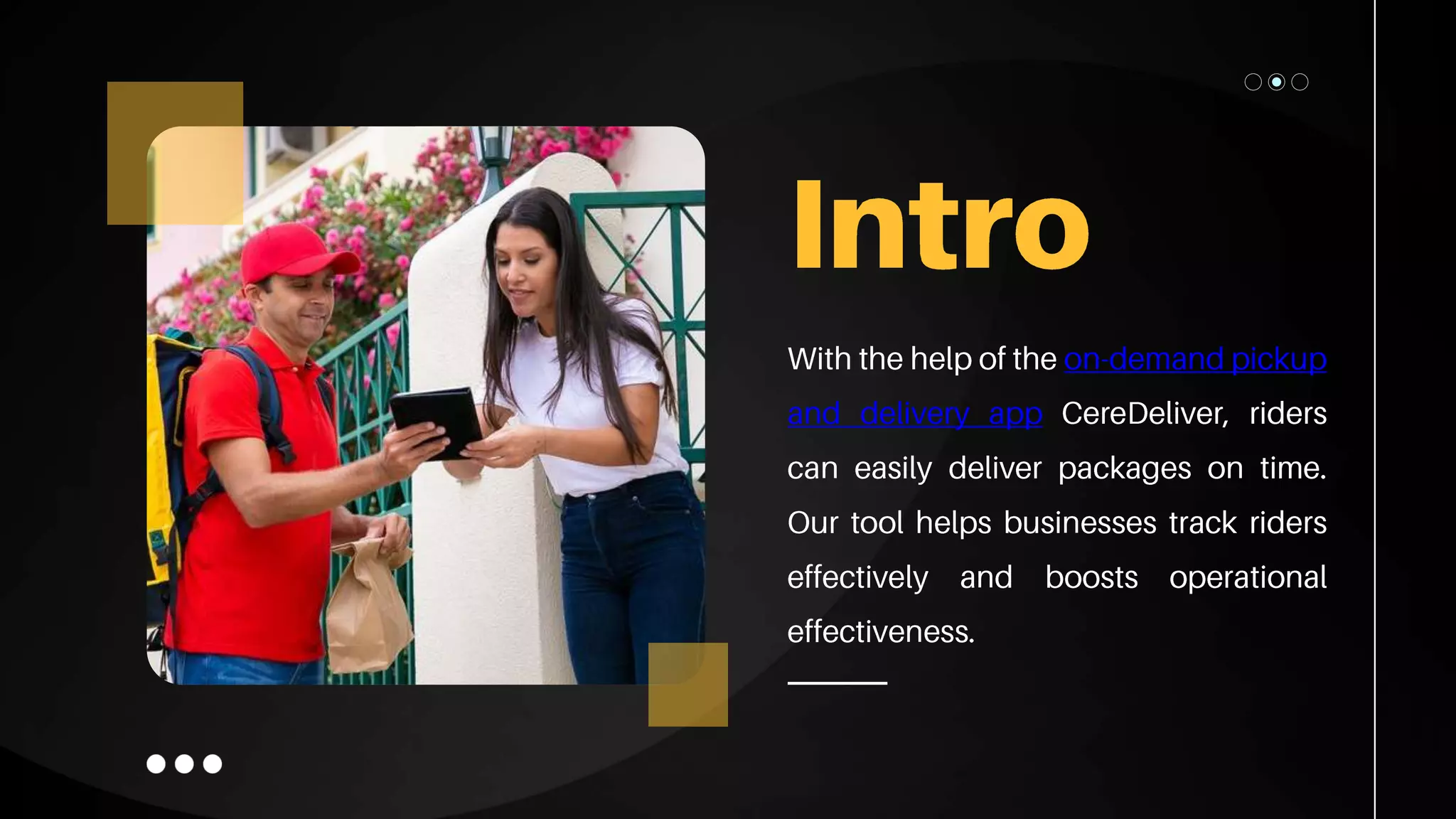 CereDeliver On-Demand Pick Up & Delivery App For Business Solutions.pptx | Technology & Computing