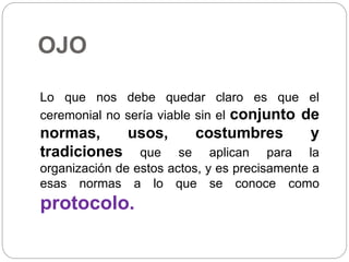 Ceremonial y discursos clase 2 | PPTX