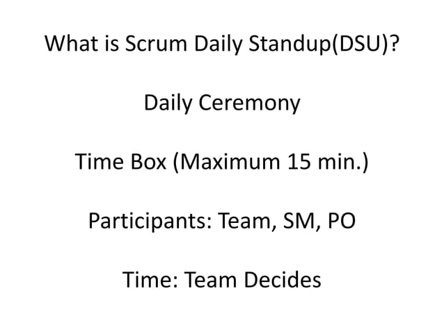 Daily Scrum Dysfunction | PPTX