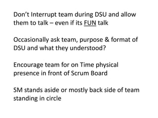 Daily Scrum Dysfunction | PPTX
