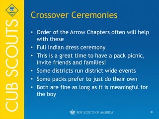 Ceremonies for Cub Scout Packs | PPTX