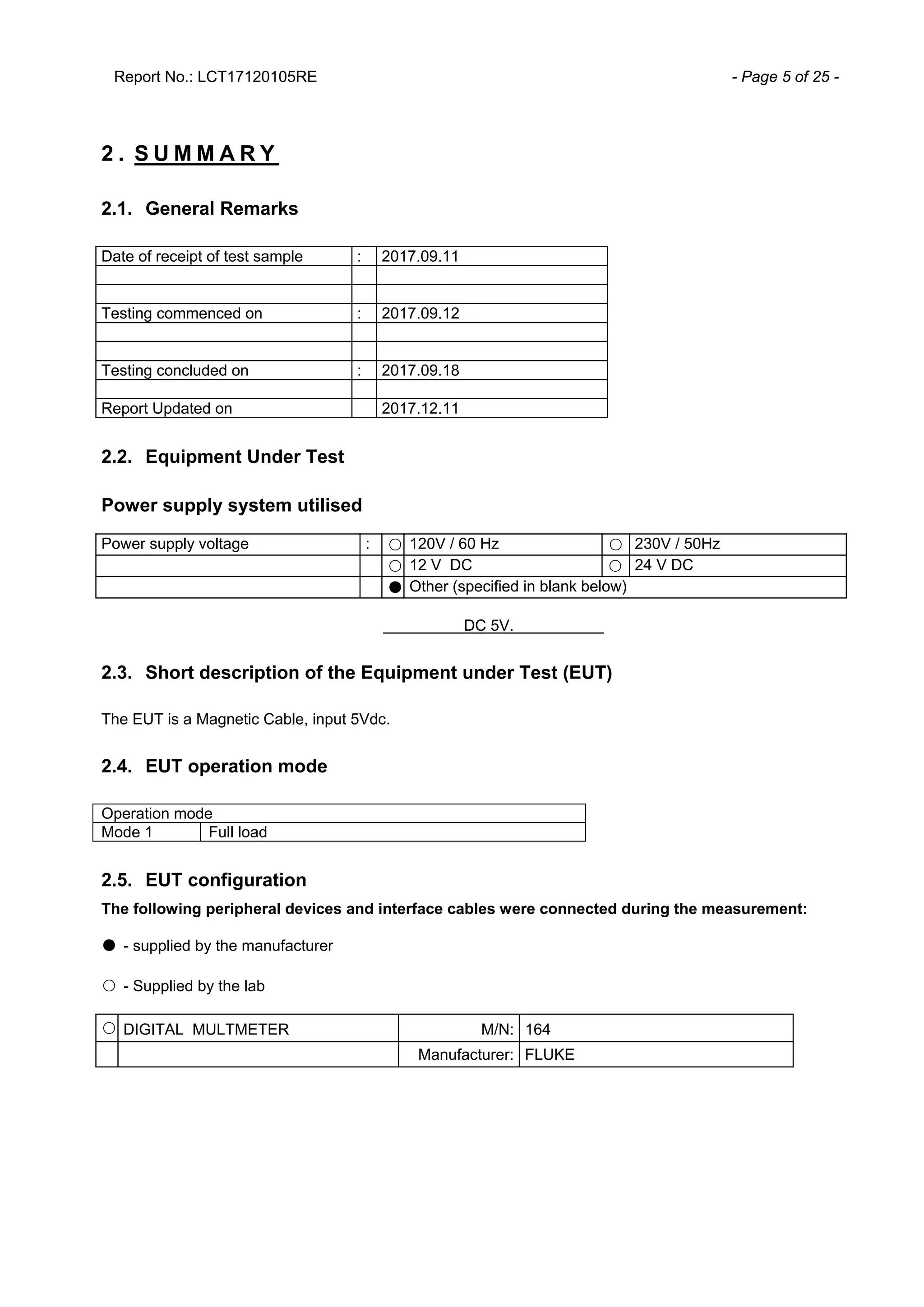 Magnetic Cable CE-EMC Test Report - Shenzhen YouCable Technology Co ...