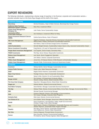 Ceres water risk management | PDF