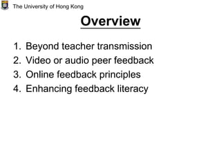Students generating and using feedback in online learning environments ...
