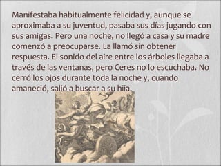 Ceres y proserpina_sara_boquera_y_marta_baquedano. | PPT