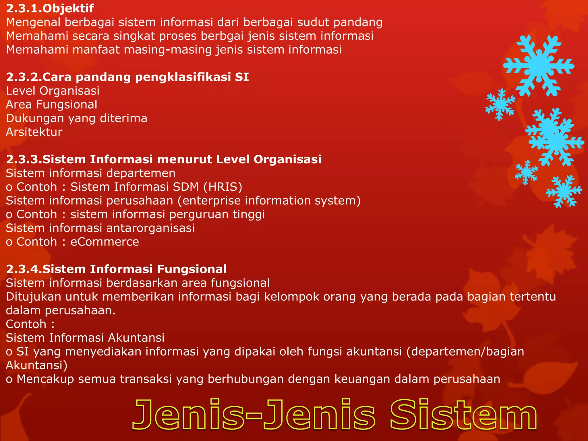 sistem informasi | PPTX