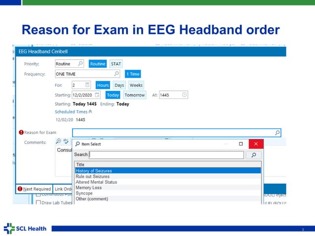 Ceribell EEG Headband Order and Documentation in EPIC/ASAP | PPTX