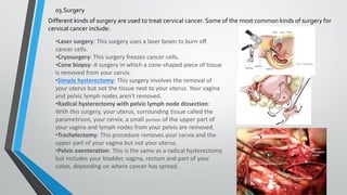 Cervical cancer is cancer that starts in | PDF