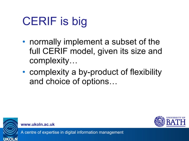 Short overview of CERIF and its use | PPT | Technology & Computing