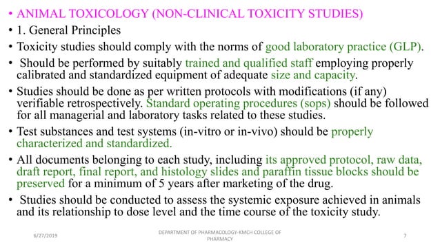 Schedule Y Regulation For Animal Toxicity Studies | PPTX