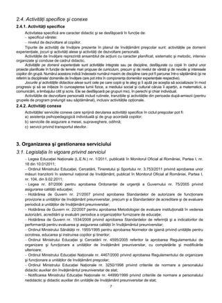 Cerinte minimale invatamant prescolar | PDF