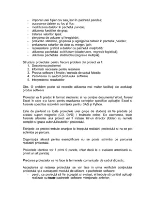 Cerinte proiect | DOC