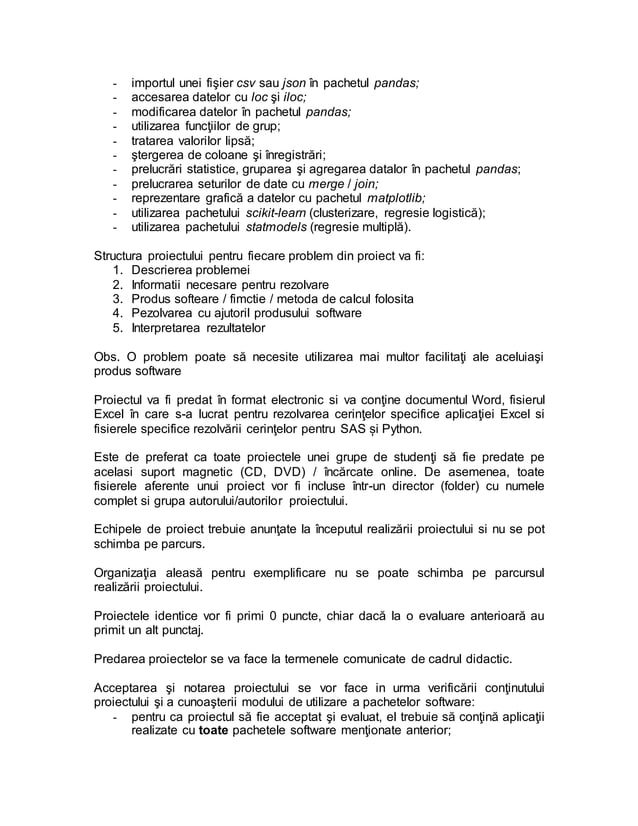 Cerinte proiect | DOC