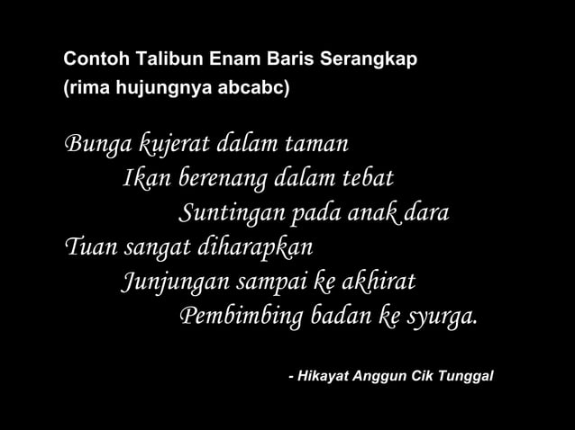 Cerita Talibun | PPT