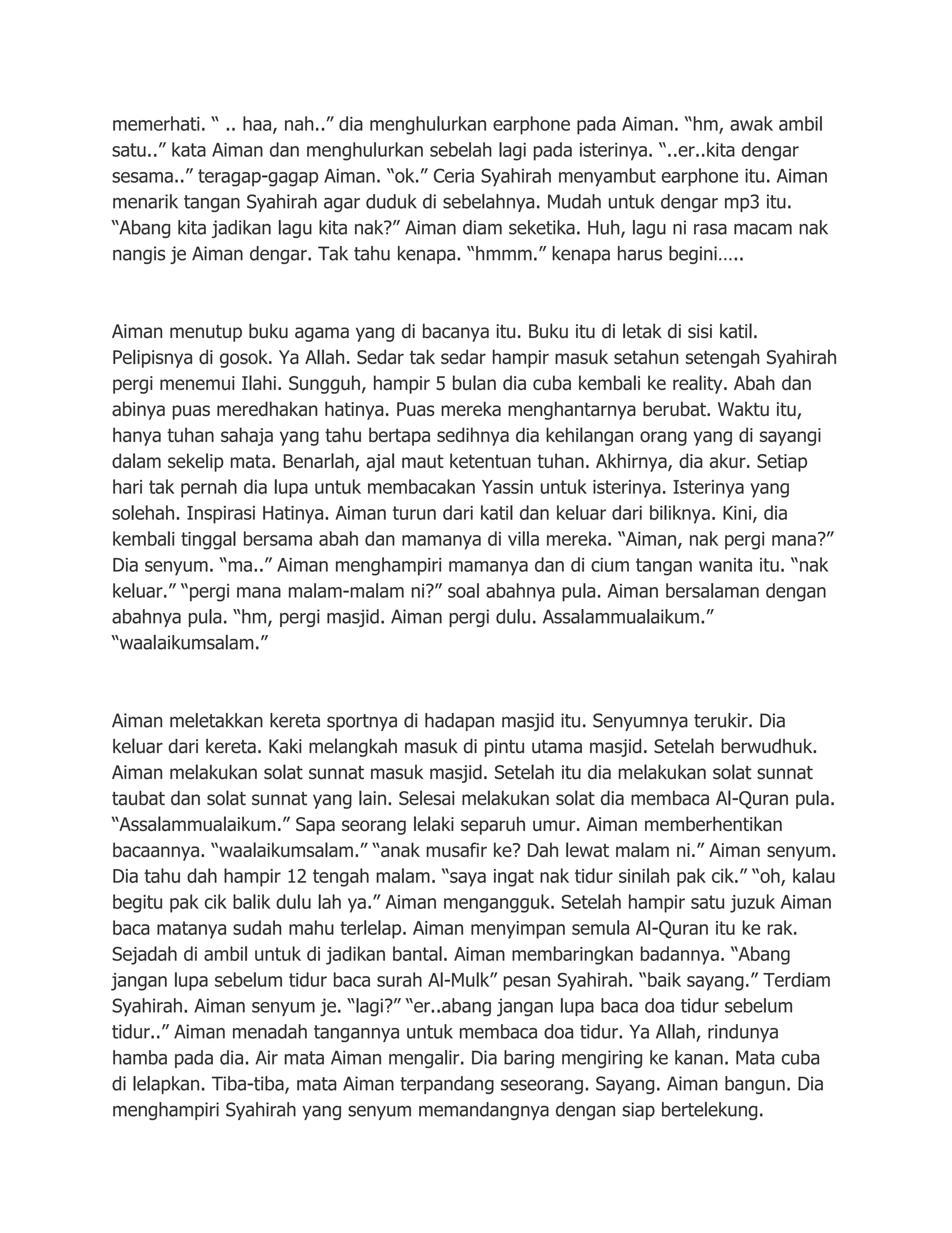 Cerita cinta suami isteri | DOCX