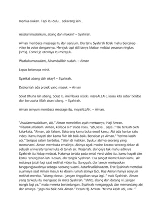 Cerita cinta suami isteri | DOCX