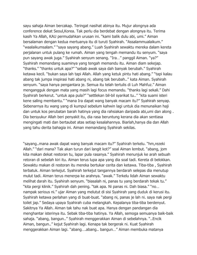 Cerita cinta suami isteri | DOCX