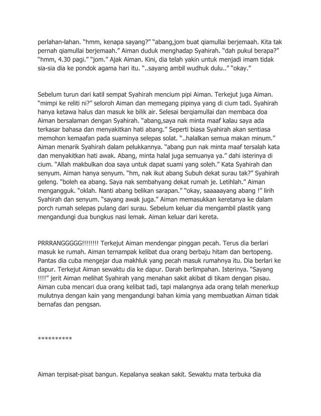 Cerita cinta suami isteri | DOCX