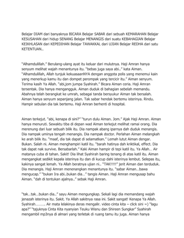 Cerita cinta suami isteri | DOCX