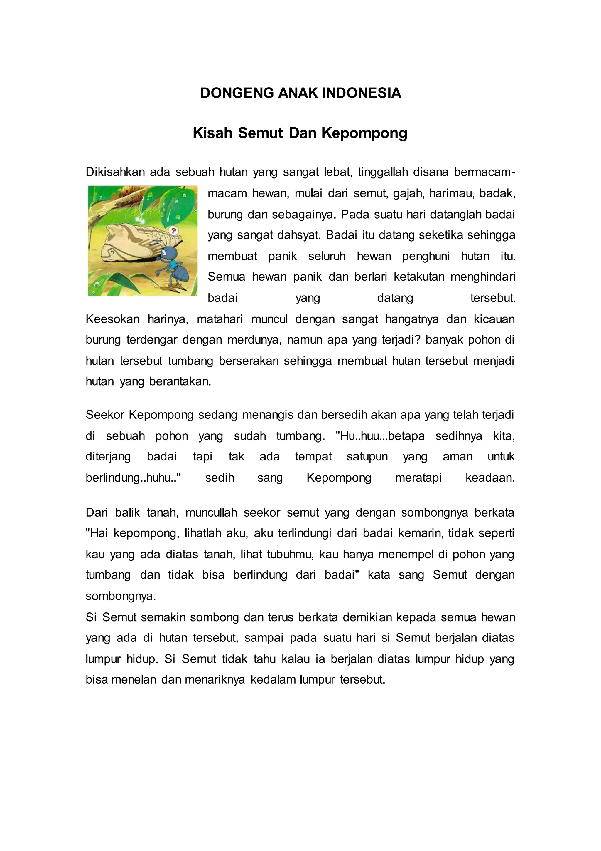 Cerita dongeng (sage) | DOCX