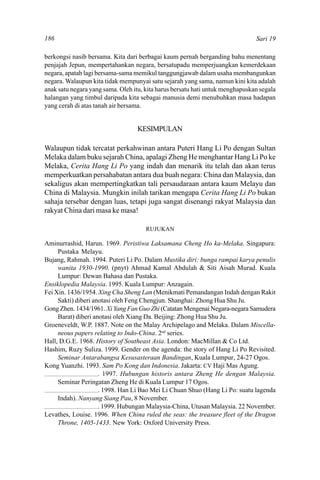 Cerita Puteri Hang Li Po | PDF